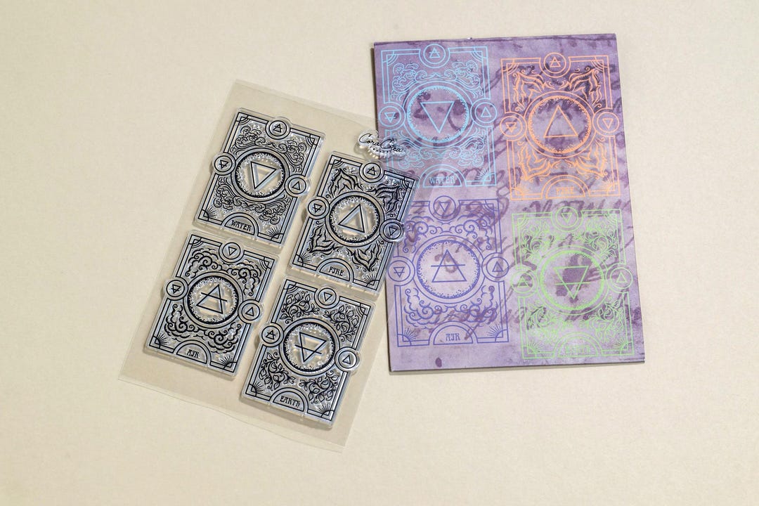 Elemental Magic Symbols Clear Stamp, Journal Supplies, Scrapbooking ...