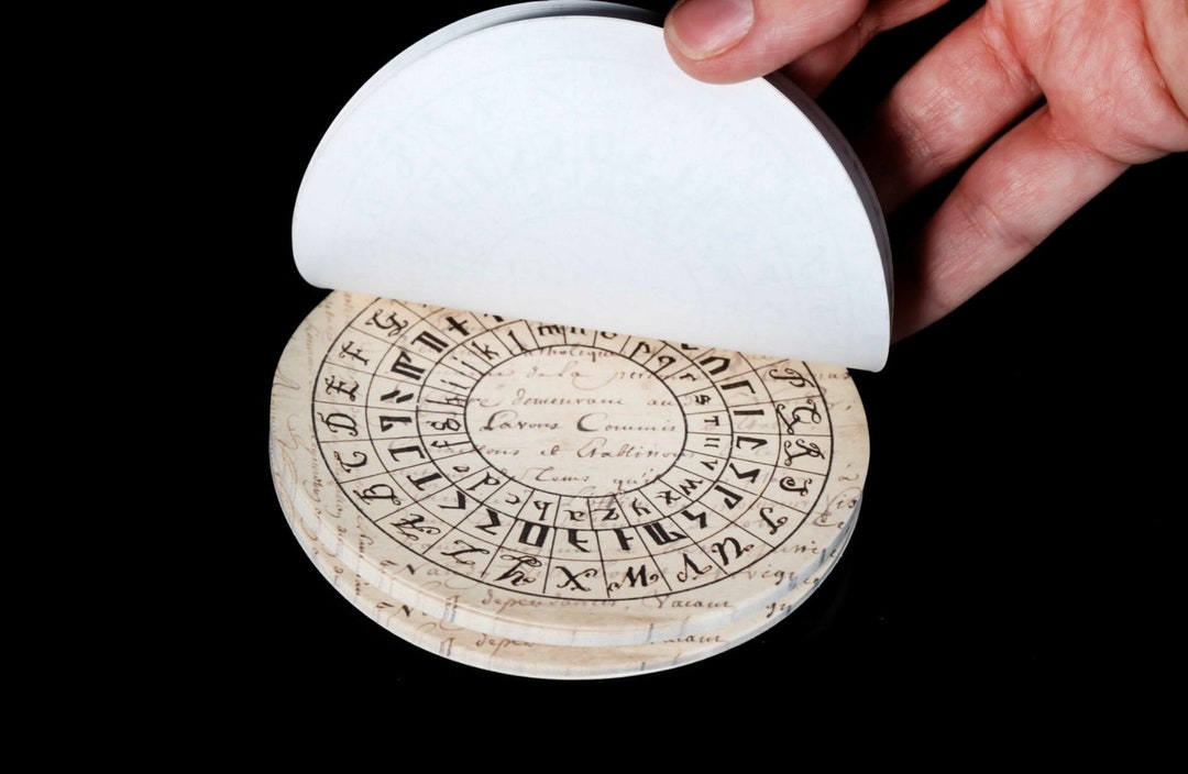 Caesar Wheel Code Notepad - Vintage Style Paper Crafts, Scrapbooking ...