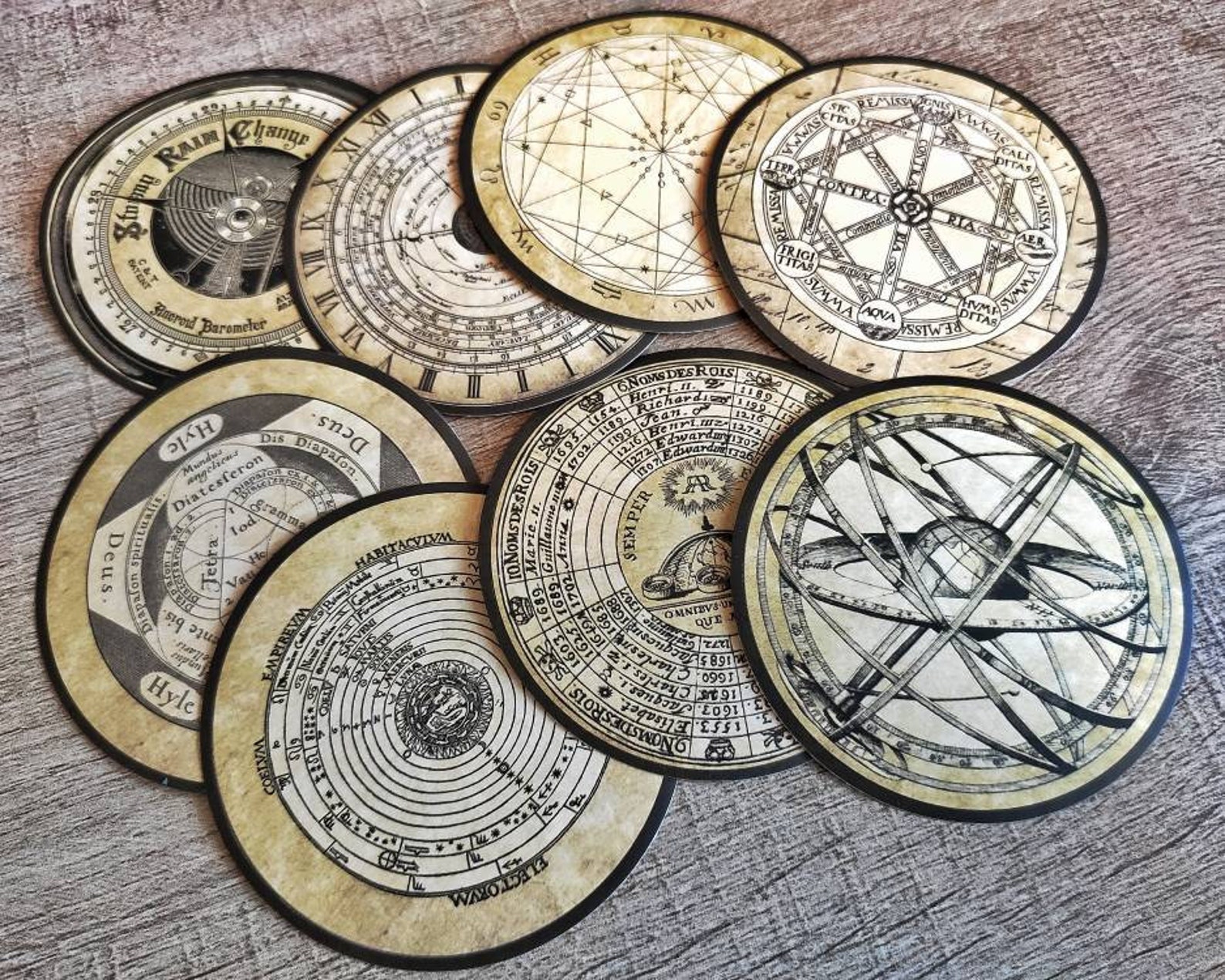 Vintage Astronomy Celestial Round Stickers DIY Scrapbooking - Etsy