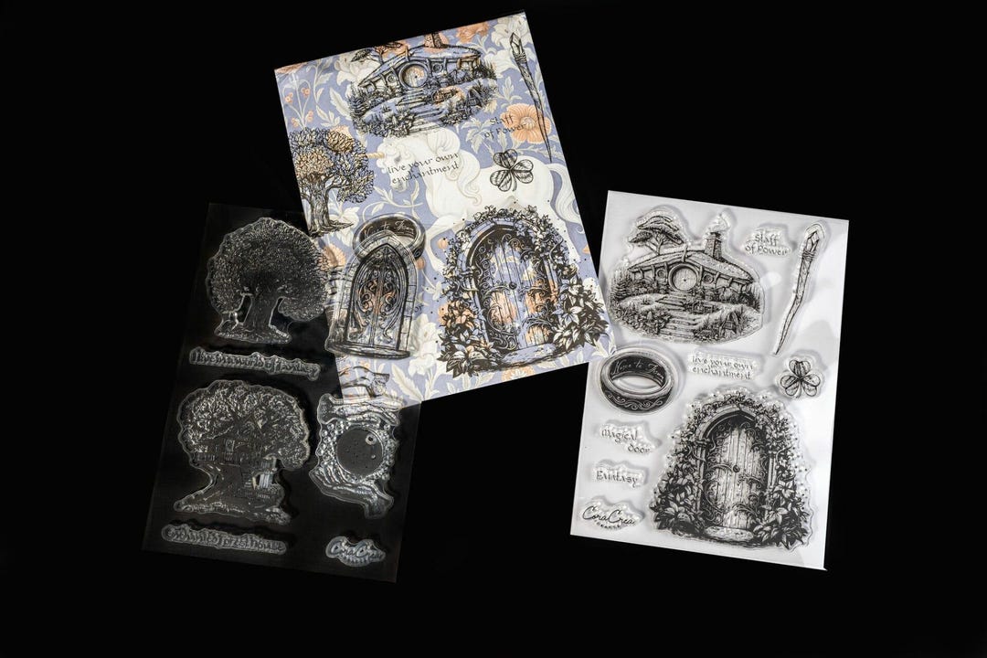 Fantasy Clear Stamps (set of 2) Scrapbooking Arts and Crafts Journaling ...