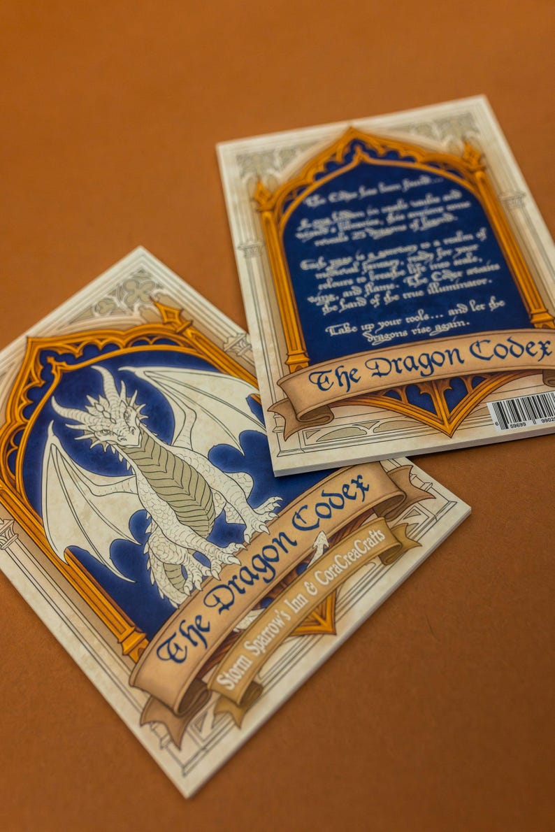The Dragon Codex Coloring Book: Mystical Pages Perfect for Use With ...