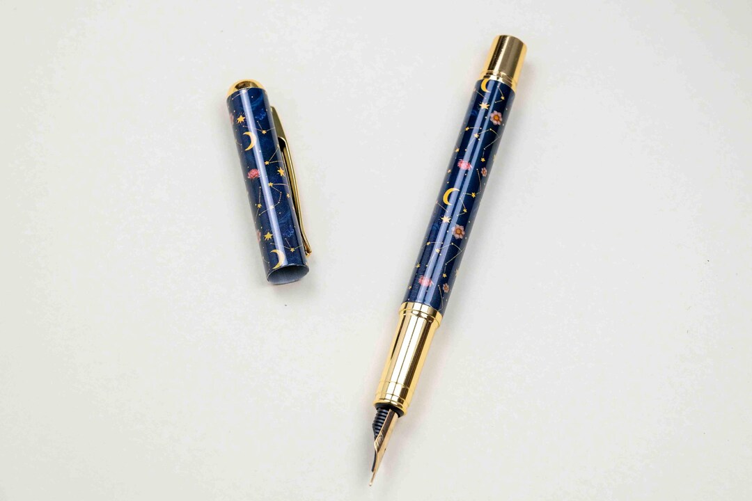 Dream Fountain Pen Unique Gold and Celestial Pattern Pen Gift for Her ...