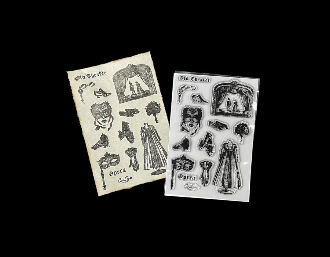 Opera Theatre Inspired Clear Stamp, Scrapbooking and Junk Journal ...