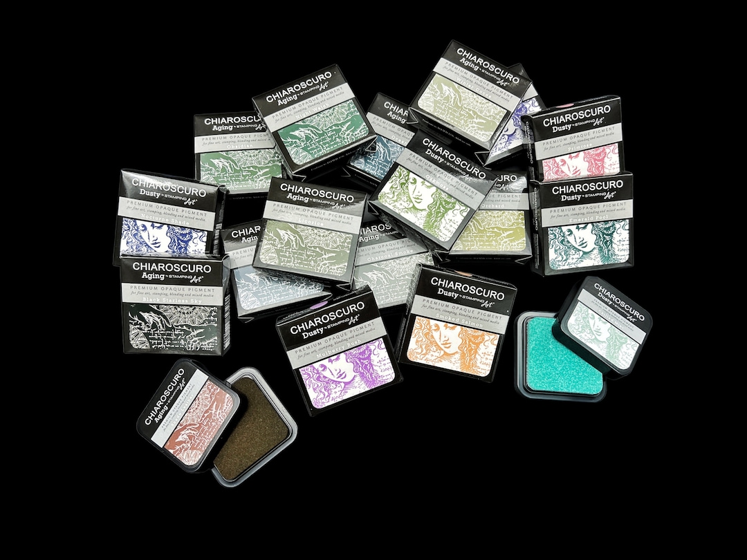 Chiaroscuro Aging Stamp Pads, Premium Opaque Pigment for Stamping ...