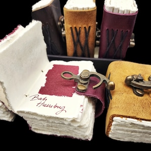 Vintage Handmade Leather Mini Journals, Mini Pocket Journals Available ...