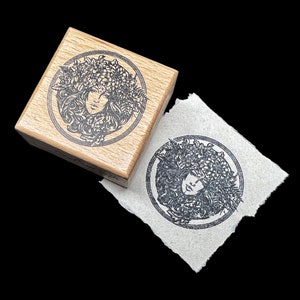 Lady of the Forestwooden Stamp Snail Mail Secret Garden Medieval Gate ...