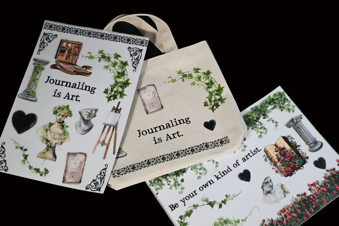 Fabric Transfers & Bag-junk Journaling New Fun DIY Journaling Bag Set ...