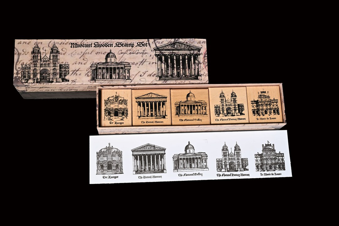 Museum Stamp Set Junk Journaling, Scrapbooking and Paper Crafts - Etsy