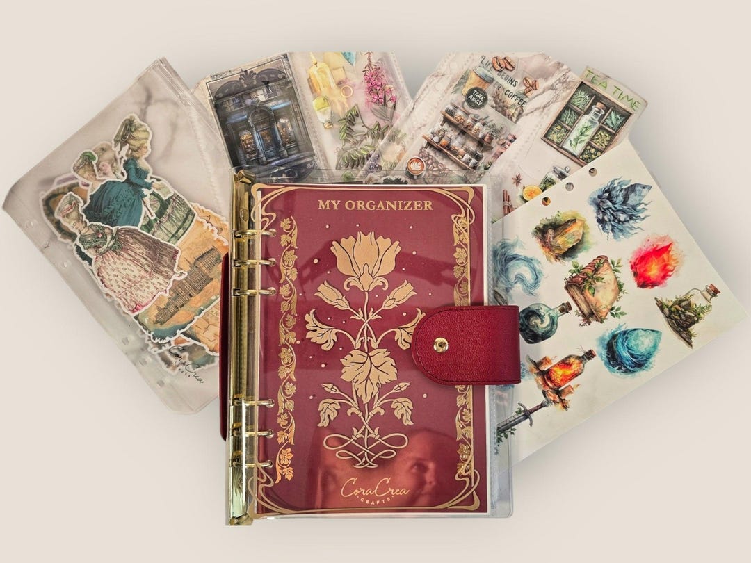 Flower Organizer Binder for Craft, Sketch Book, Journaling, Travel ...