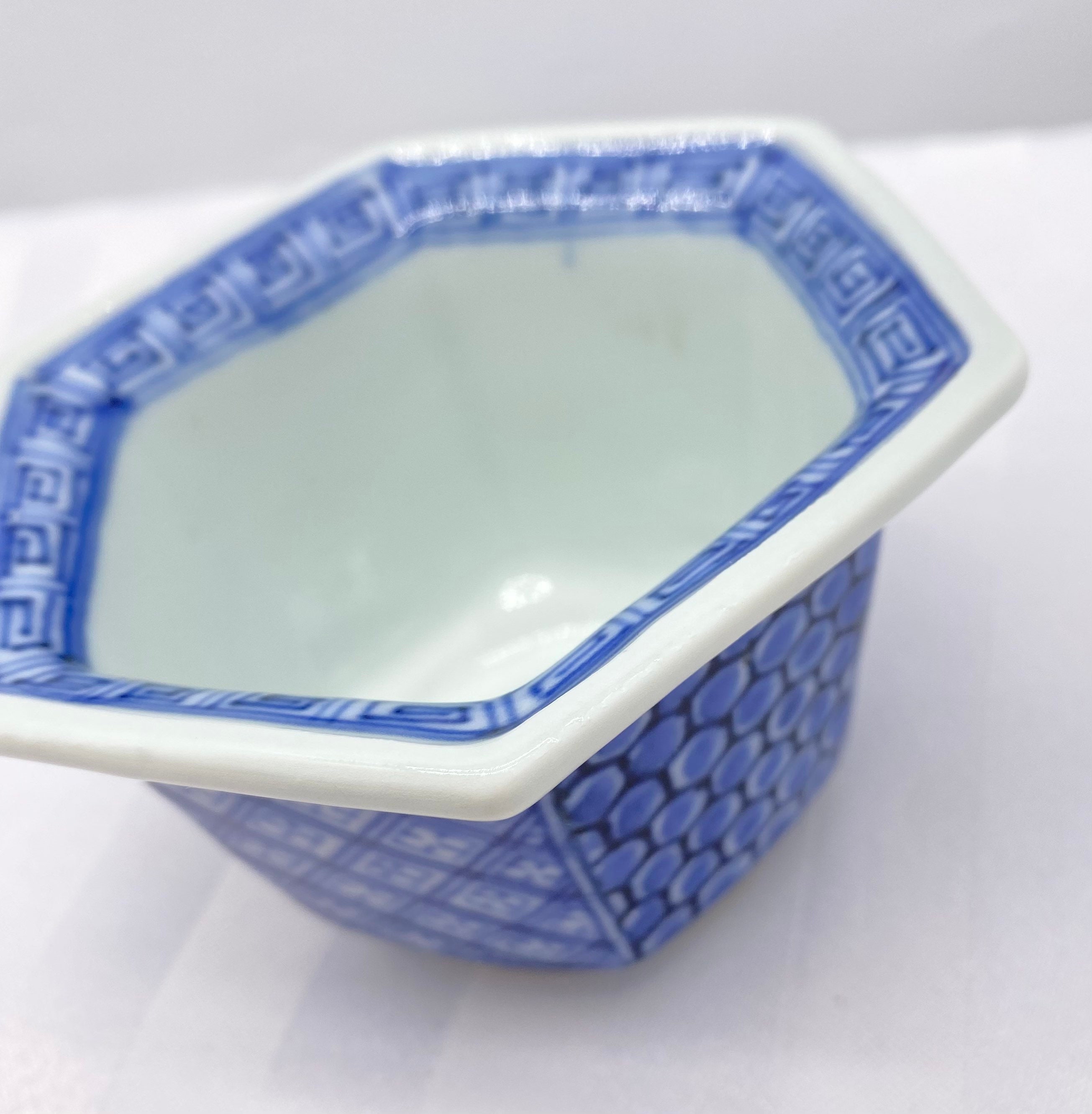 Antique Blue and White Chinese Cache Pot From 19th Century - Etsy