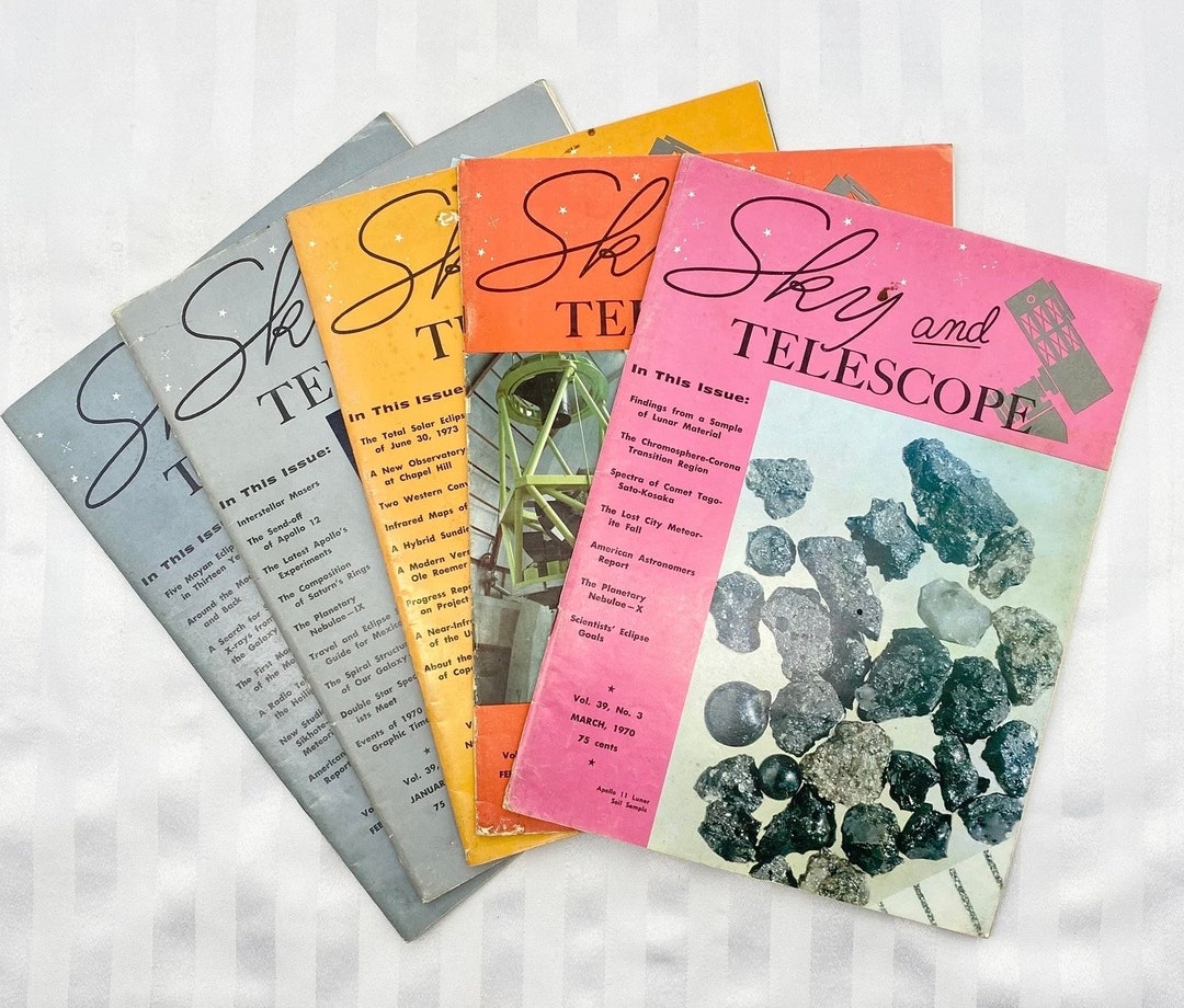 Sky and Telescope Magazines From the 1970s - Vintage Sky and Telescope ...