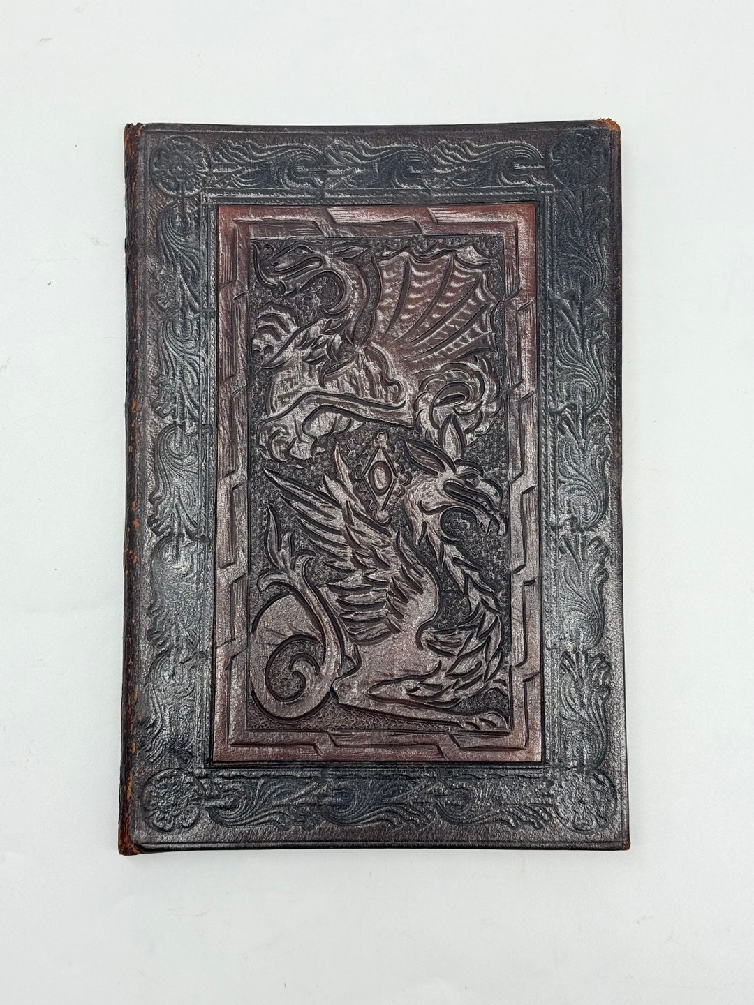 Paul Adam Bound Book in Leather Relief - Gorgeously Bound Book by ...