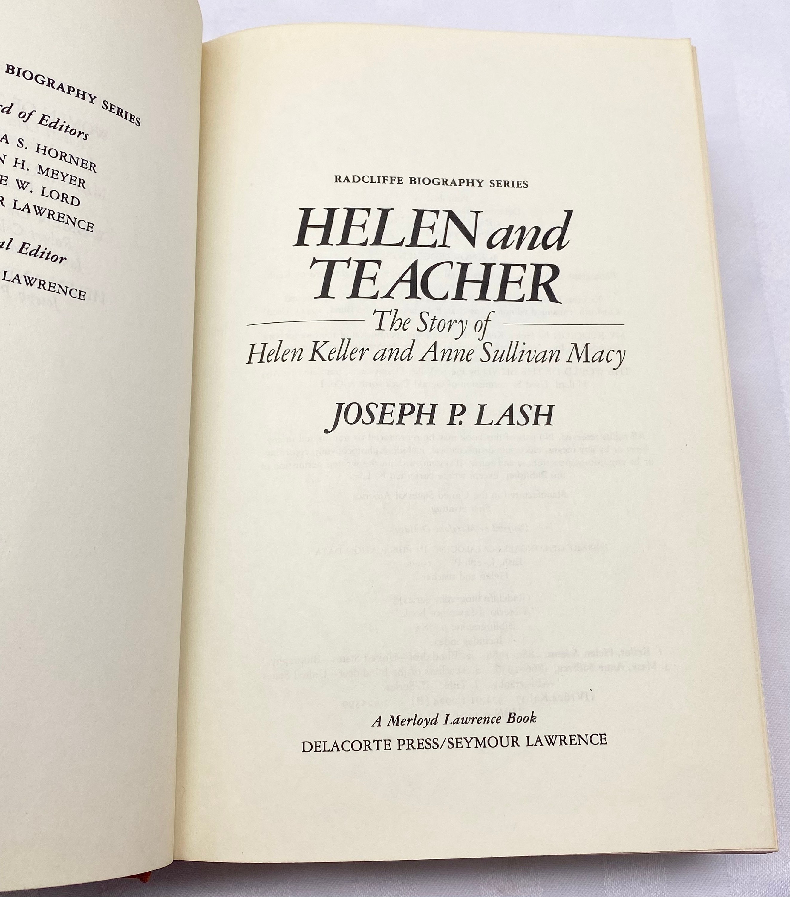 Helen And Teacher Joseph P Lash