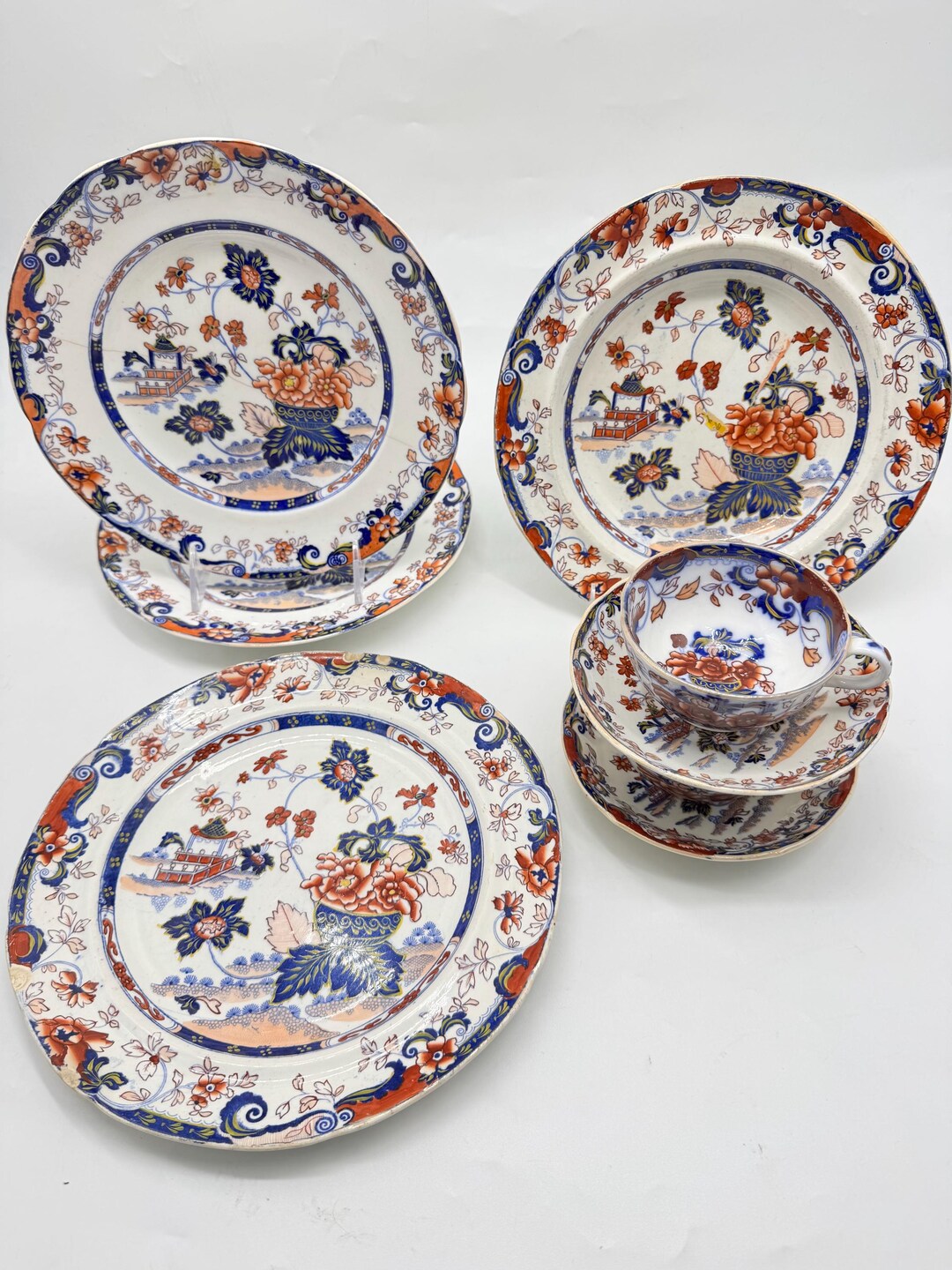 Minton Amherst Japan China Set of 8 Pieces Including Dinner Plates and ...