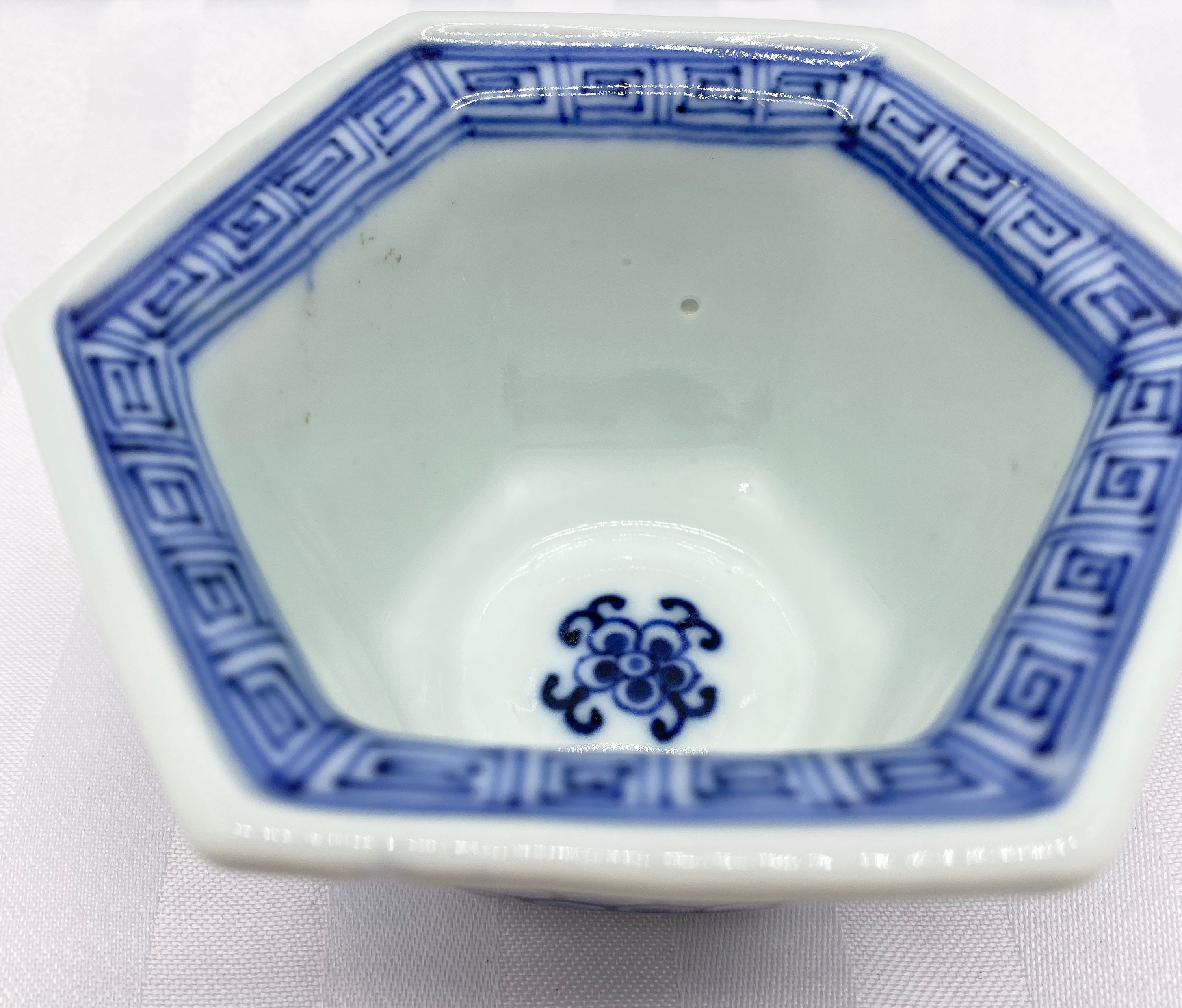 Antique Blue and White Chinese Cache Pot From 19th Century - Etsy