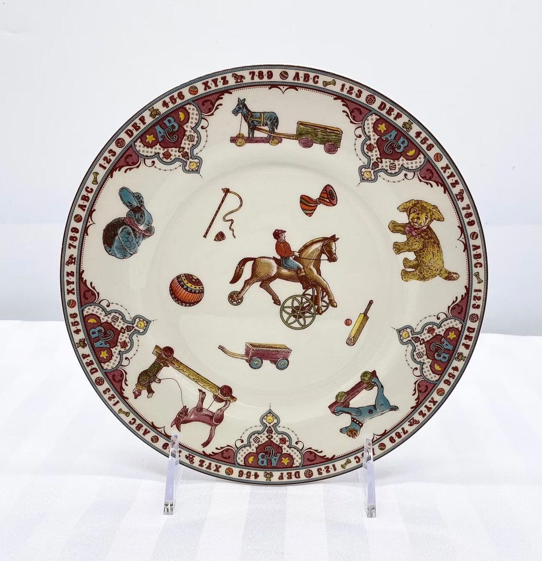 Edwardian Childhood by Spode Salad Plate Vintage Spode Plate With Color ...