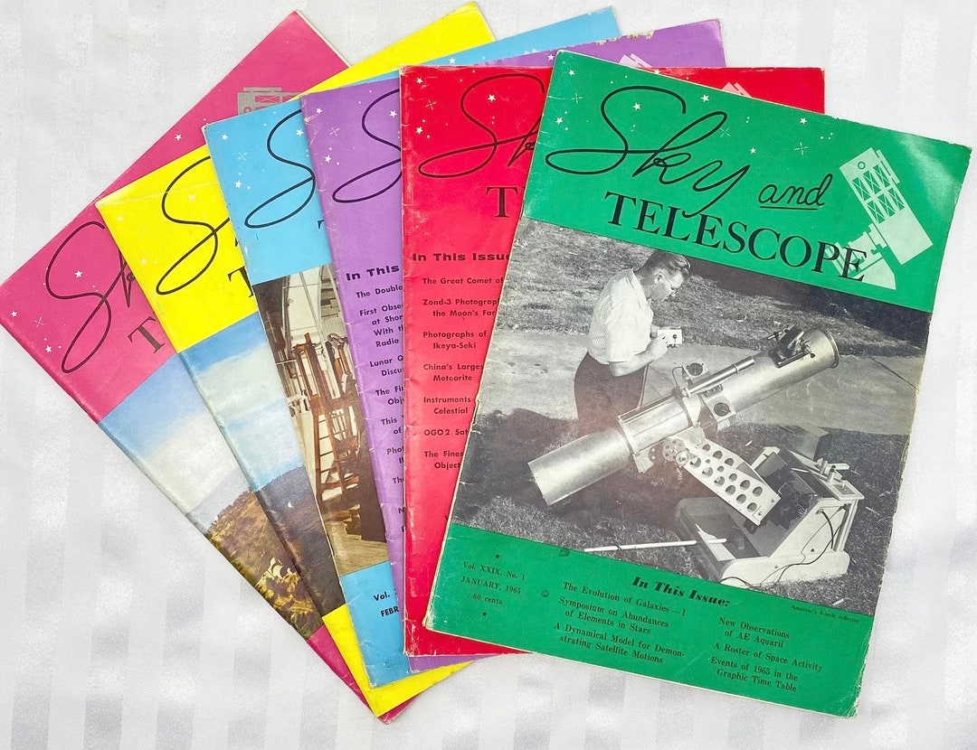 Sky and Telescope Magazines From the Mid 1960s Vintage Sky and ...