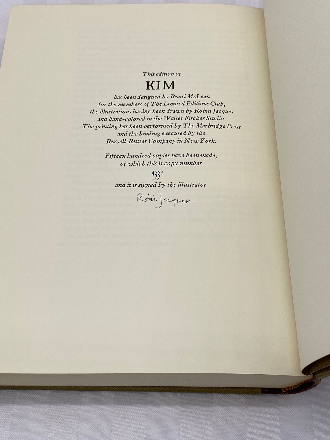 Kim by Rudyard Kipling Limited Editions Club 1962 | Etsy