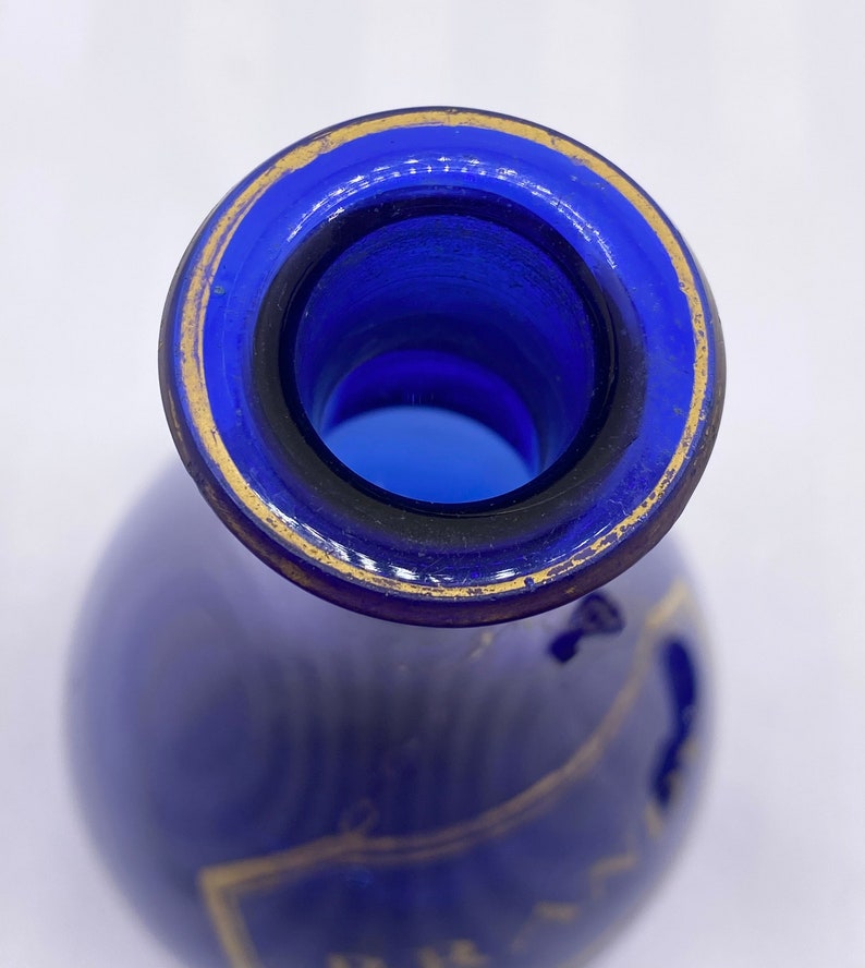 Antique Cobalt Blue Brandy Decanter From the Early 1800s - Etsy