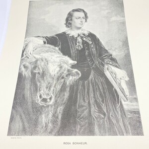 Portrait of Rosa Bonheur by Edouard-louis Dubufe - Typogravure From ...