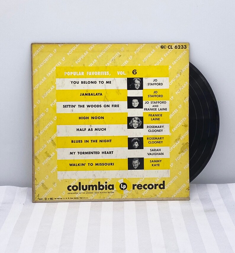 Columbia Records Various Artists Vintage Vinyl 10 Inch Record | Etsy