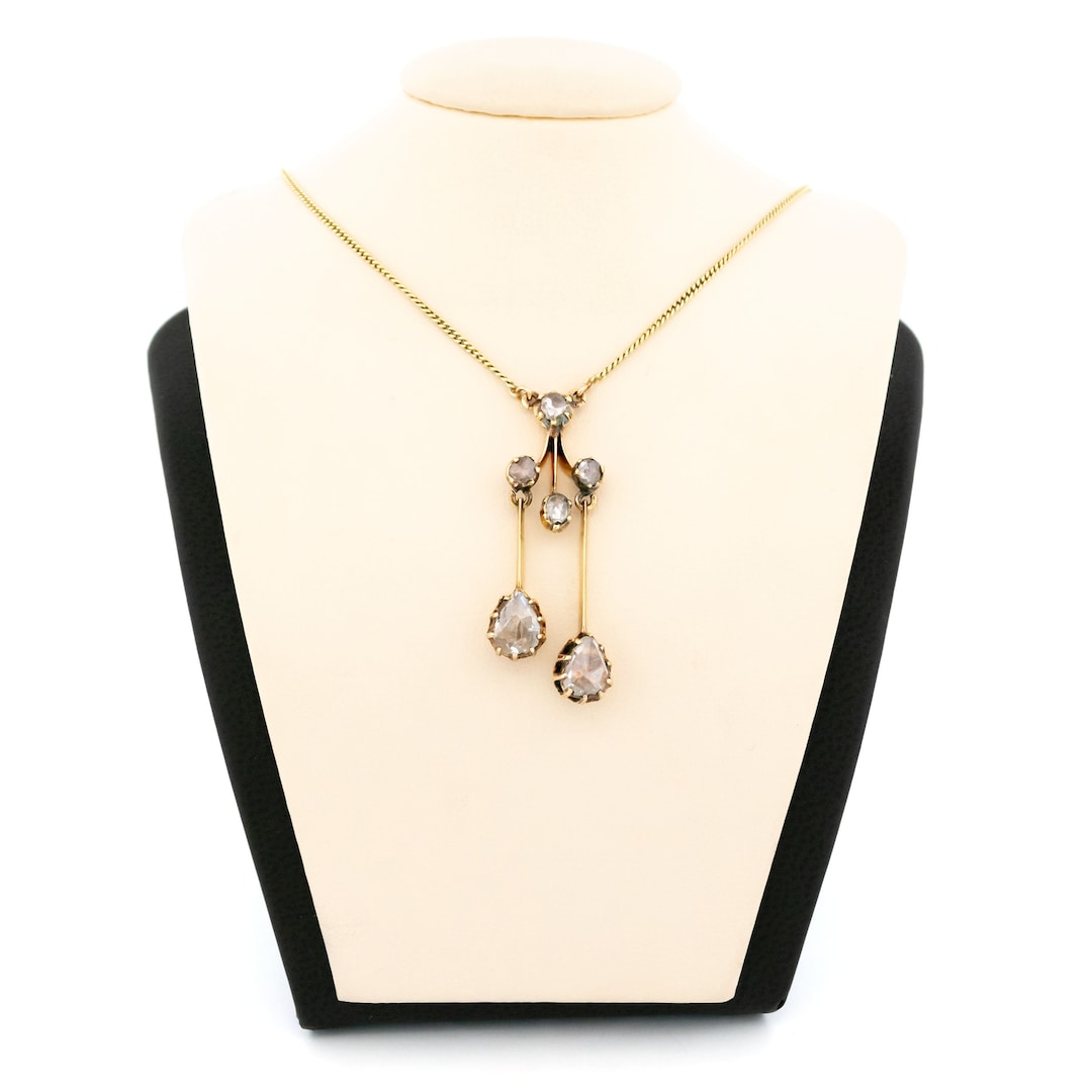 Diamond 14k Negligee Necklace 15455-8564 - Etsy