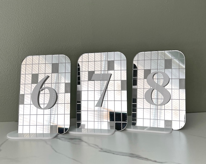 Custom Retro Table Numbers - Etsy