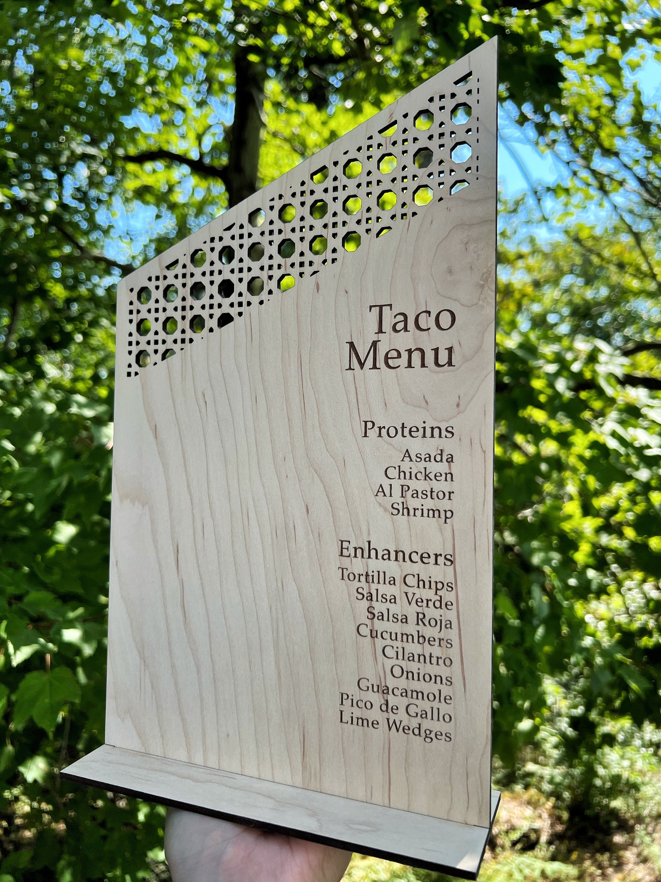 Boho Menu Sign Wood Rattan Menu Sign Wedding Dinner Menu - Etsy