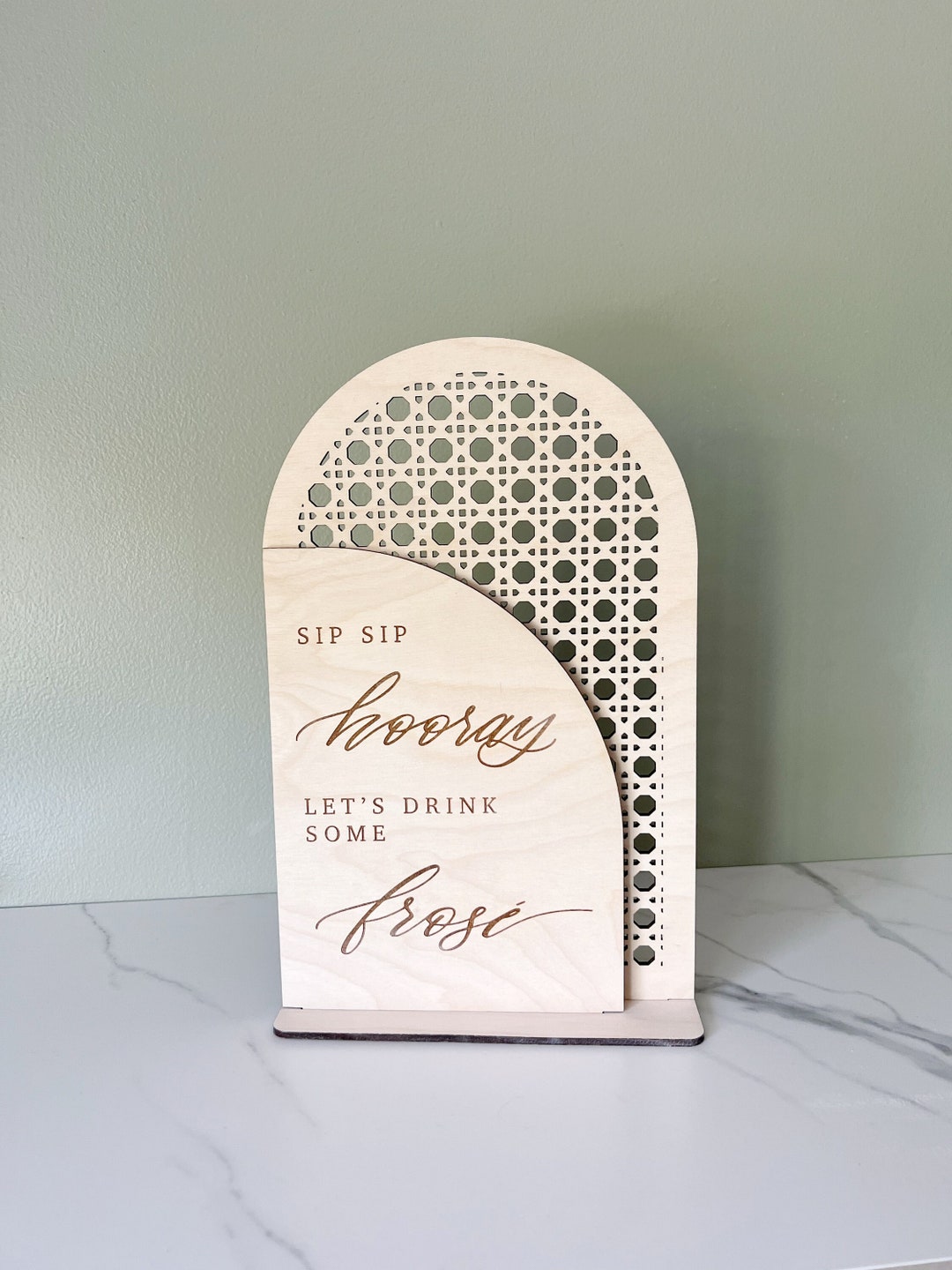 Sip Sip Hooray Let’s Drink Some Frose | Bridal Shower Cocktail Sign ...