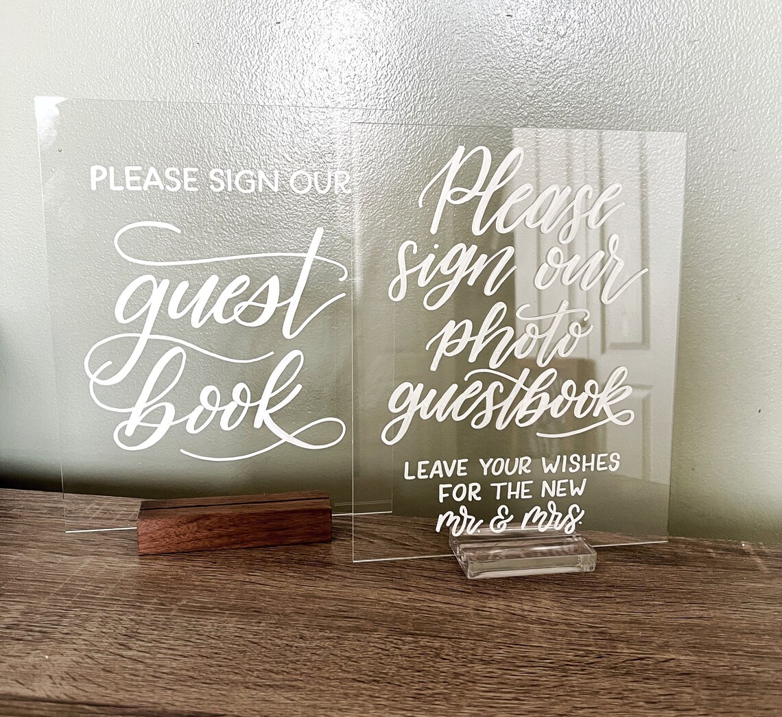 Wedding Buffet Menu Sign Acrylic Wedding Menu Sign - Etsy