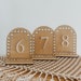 Boho Wedding Table Numbers, Arch Wood Table Numbers, Wood Table Numbers ...