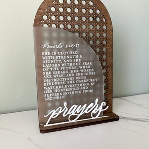 Bible Verse Tabletop Sign, Gift for Mom, Custom Prayers Sign - Etsy