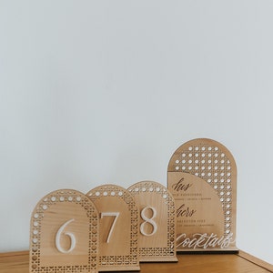Boho Wedding Table Numbers, Arch Wood Table Numbers, Wood Table Numbers ...