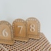 Boho Wedding Table Numbers Arch Wood Table Numbers Wood - Etsy