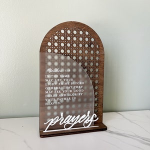 Bible Verse Tabletop Sign, Gift for Mom, Custom Prayers Sign - Etsy