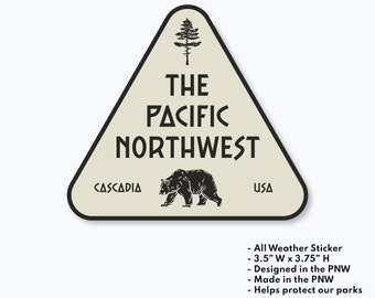 Cascadia Sticker - Etsy