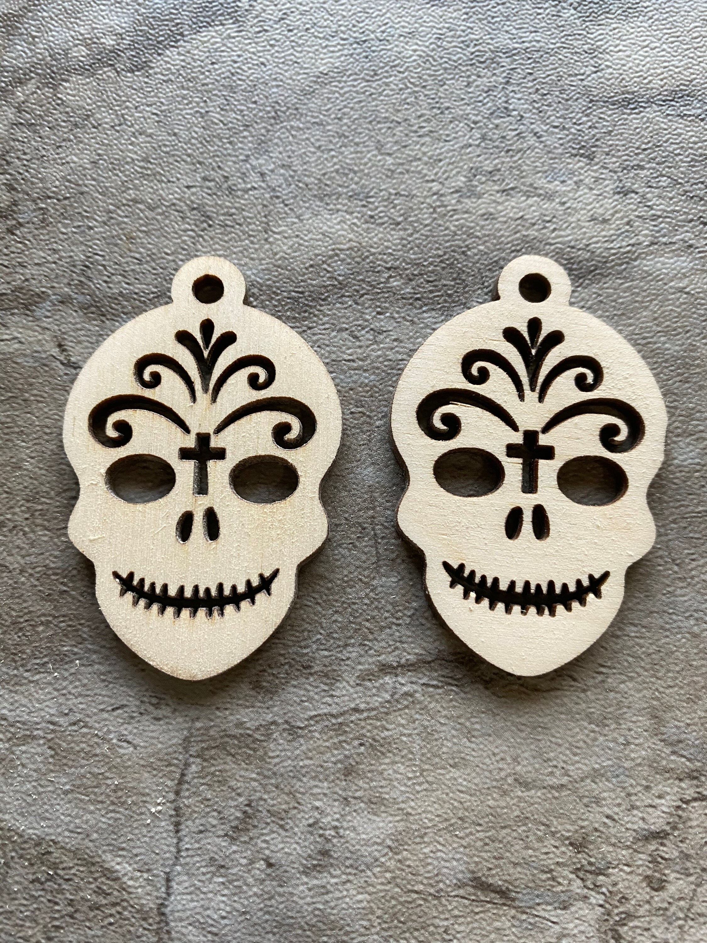 Sugar Skulls Bulk Unfinished Laser Cut Wood Cutouts for - Etsy