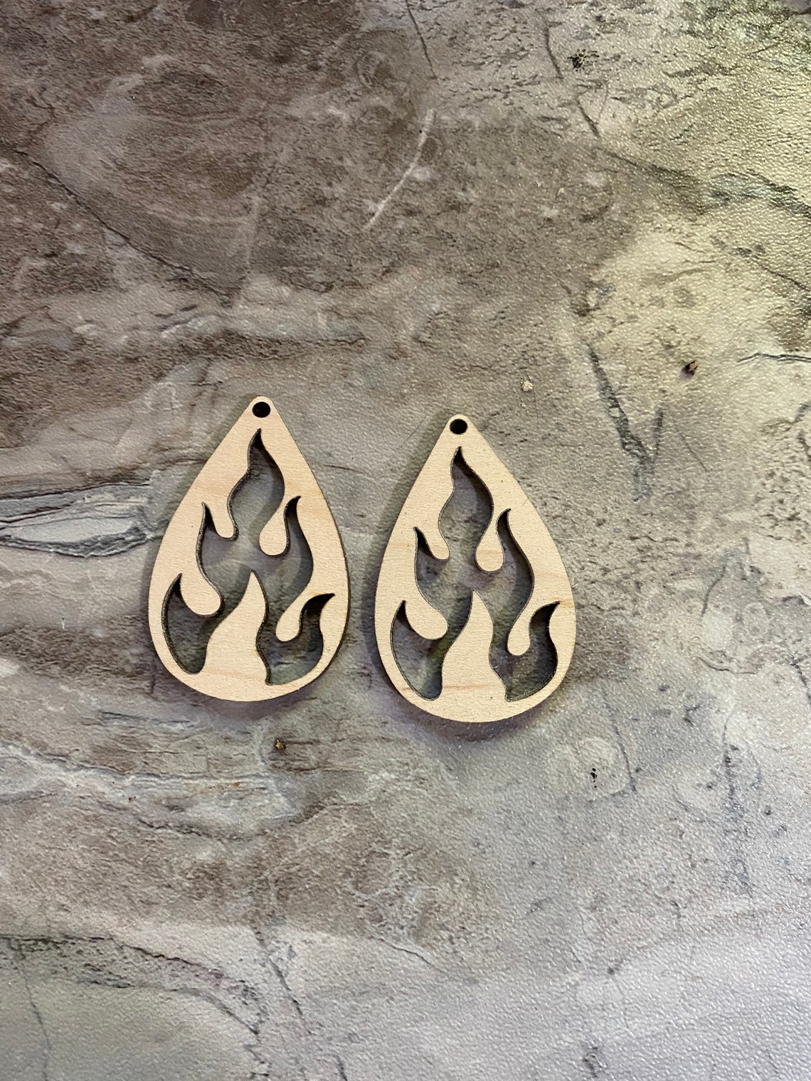 Fire/flames bulk unfinished laser cut wood cutouts for | Etsy