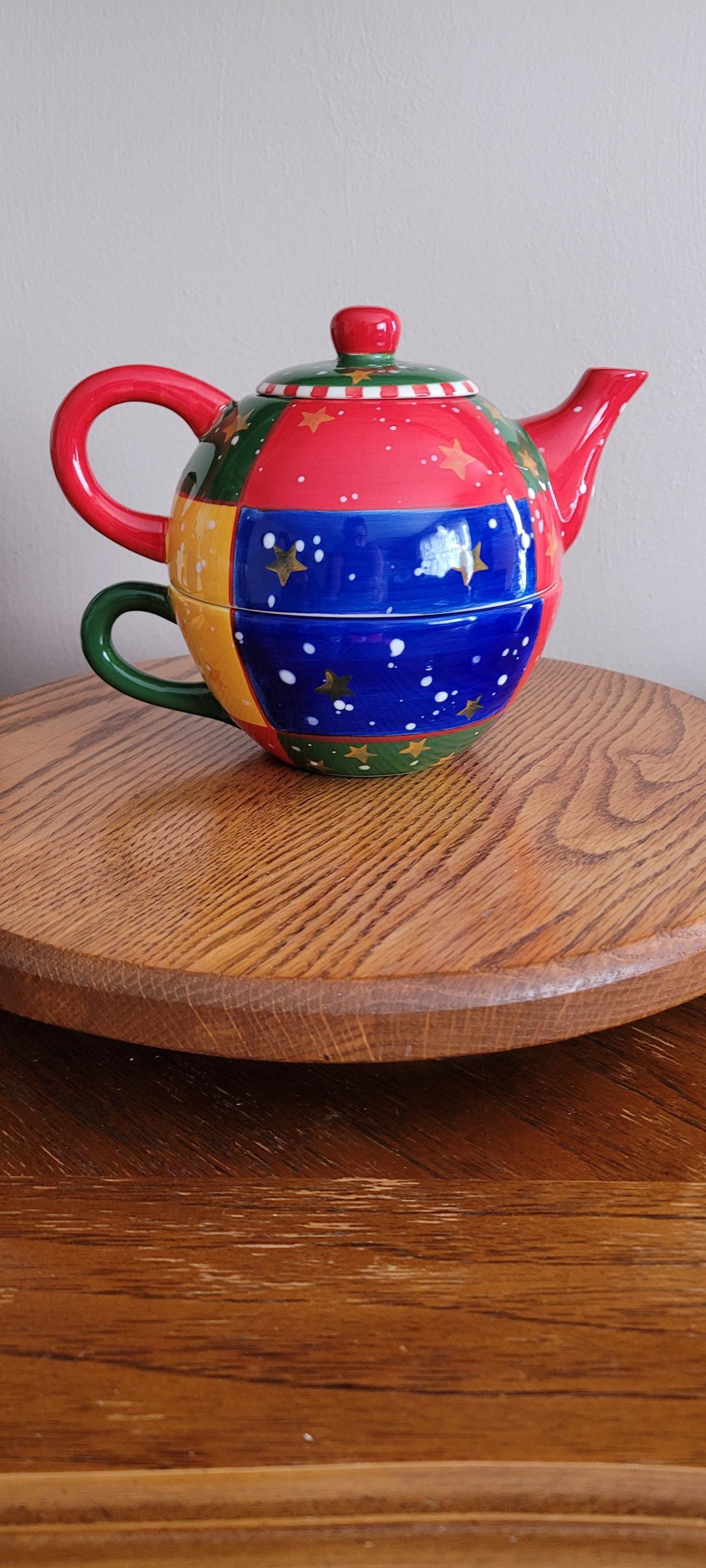 Twinkle Tea for One Christmas Holiday Teapot - Etsy