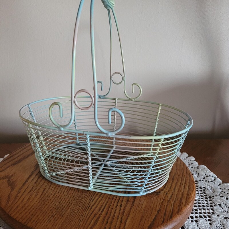 Vintage Wire Basket - Etsy