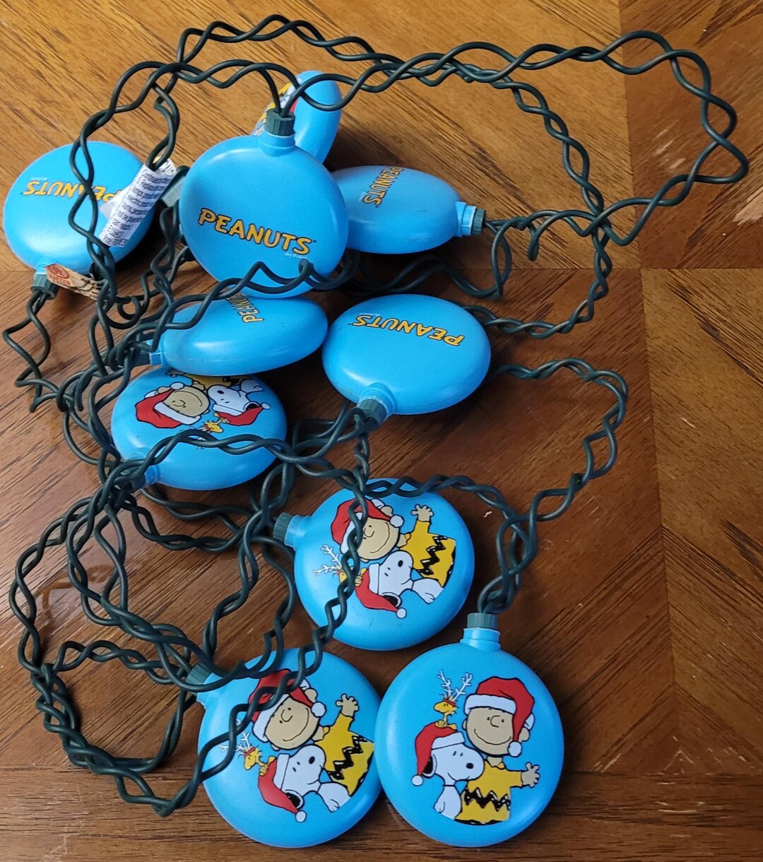 Peanuts Christmas Charlie Brown and Snoopy String Lights - Etsy