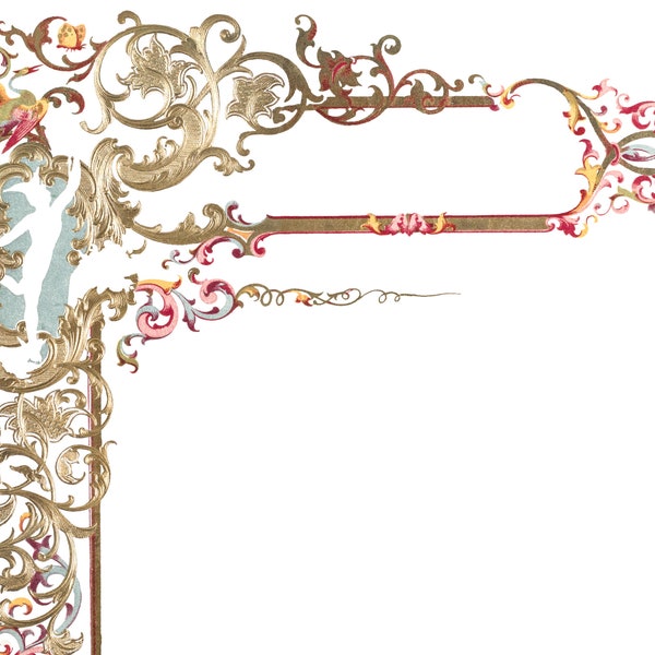 Gold Border Labels - Etsy