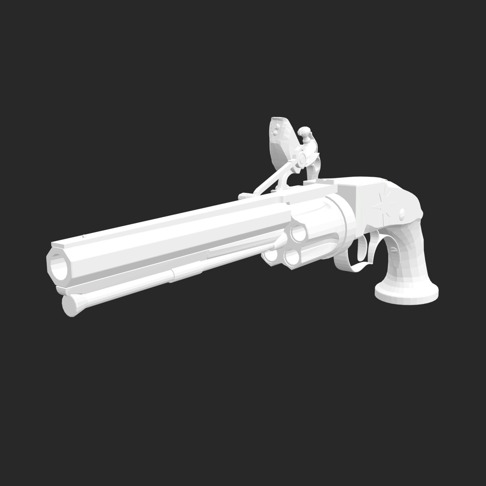 Customizable Collier Flintlock Revolver Prop 3D Print - Etsy