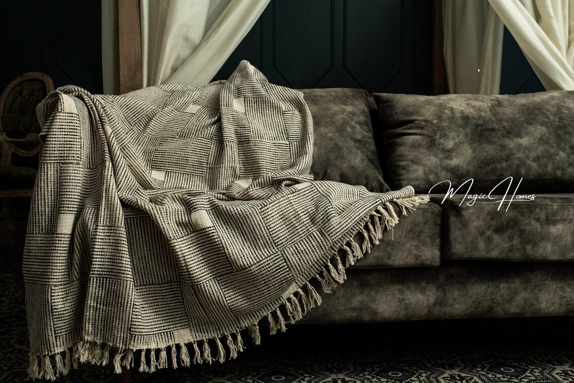 Handmade Boho Cotton Throw Ethnic Hand Loomed Throw Cotton - Etsy