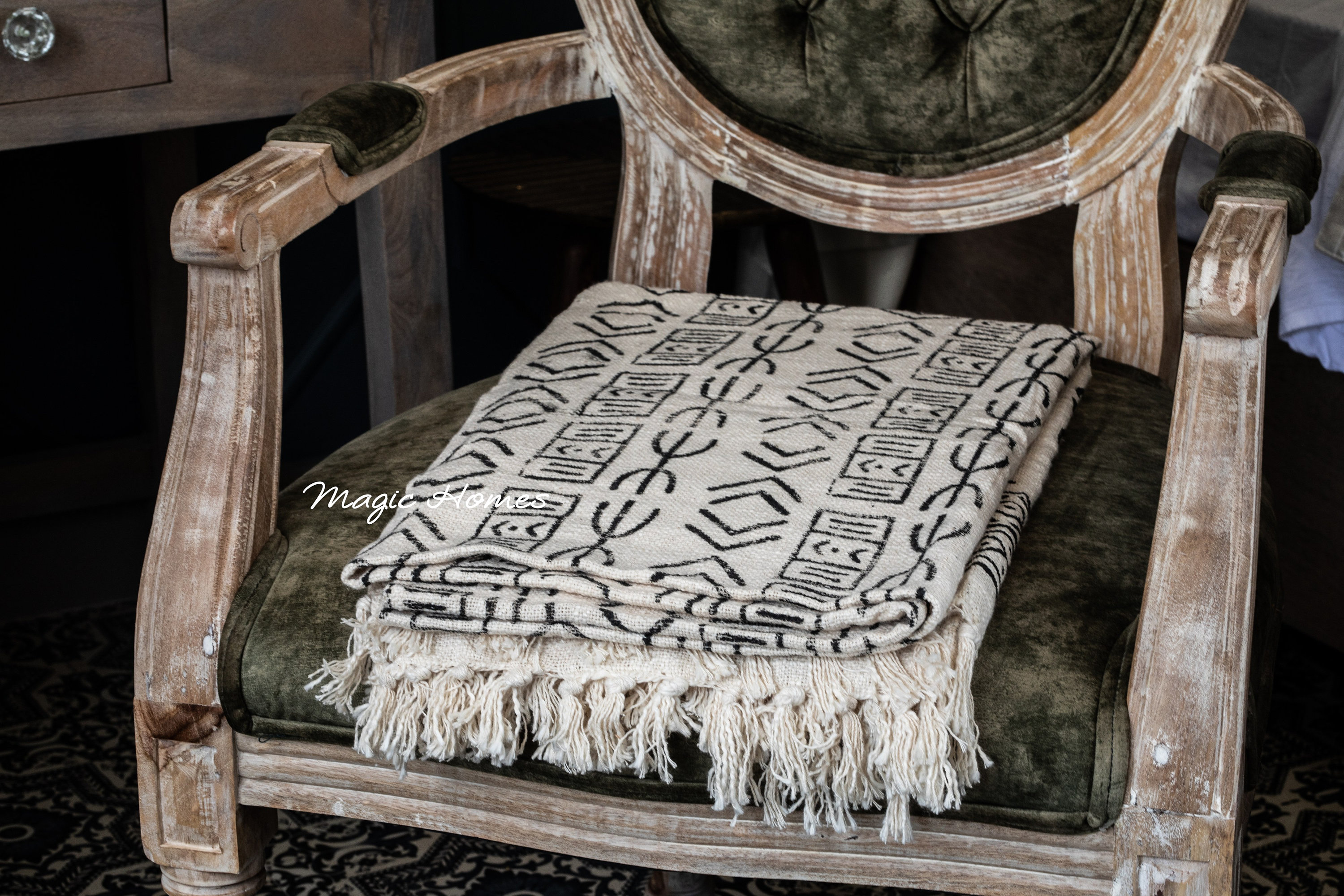 Beige Throw Bedding/ Boho Ethnic Hand Loomed Throw/ Cotton - Etsy