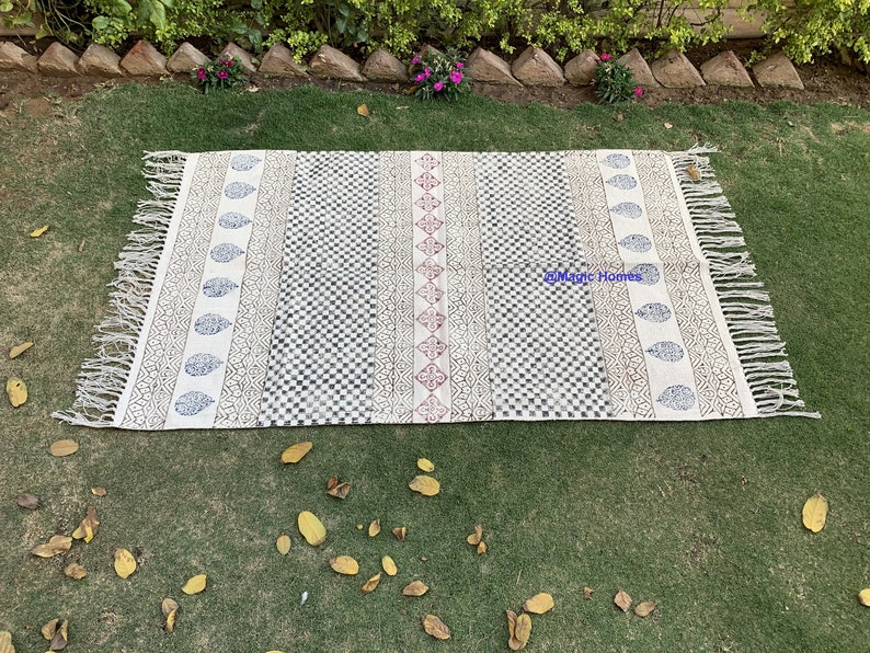 3x5 Feet Rug / Area Rug / Block Printed Rug / 36X60 Inches / - Etsy