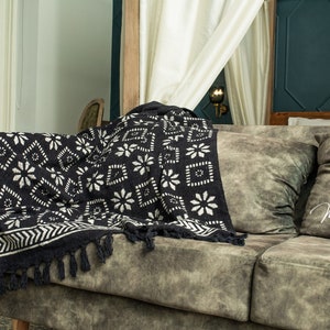 70x50 Handloomed Tussle Throw Blanket Boho Bedding Hippie Warm | Etsy