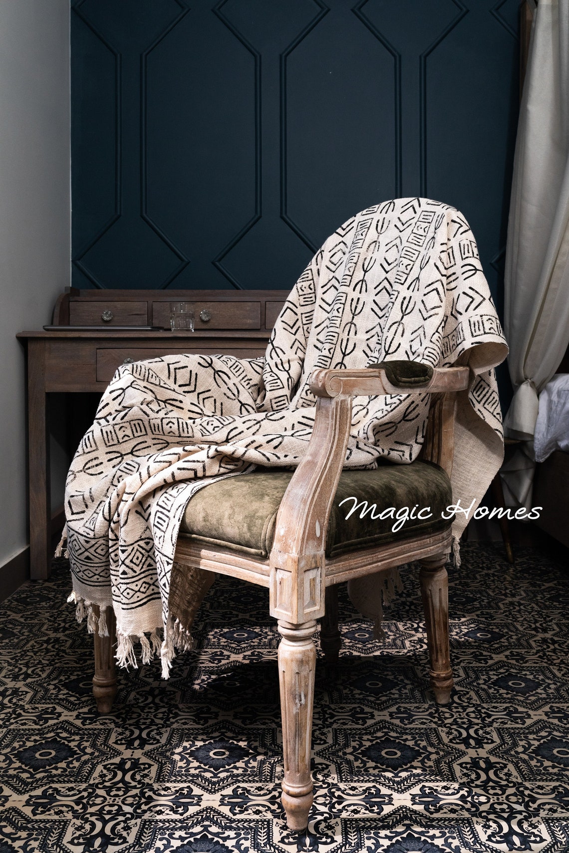 Beige Throw Bedding/ Boho Ethnic Hand Loomed Throw/ Cotton - Etsy