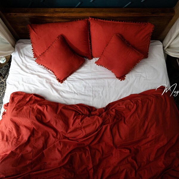 Red Duvet Cover - Etsy