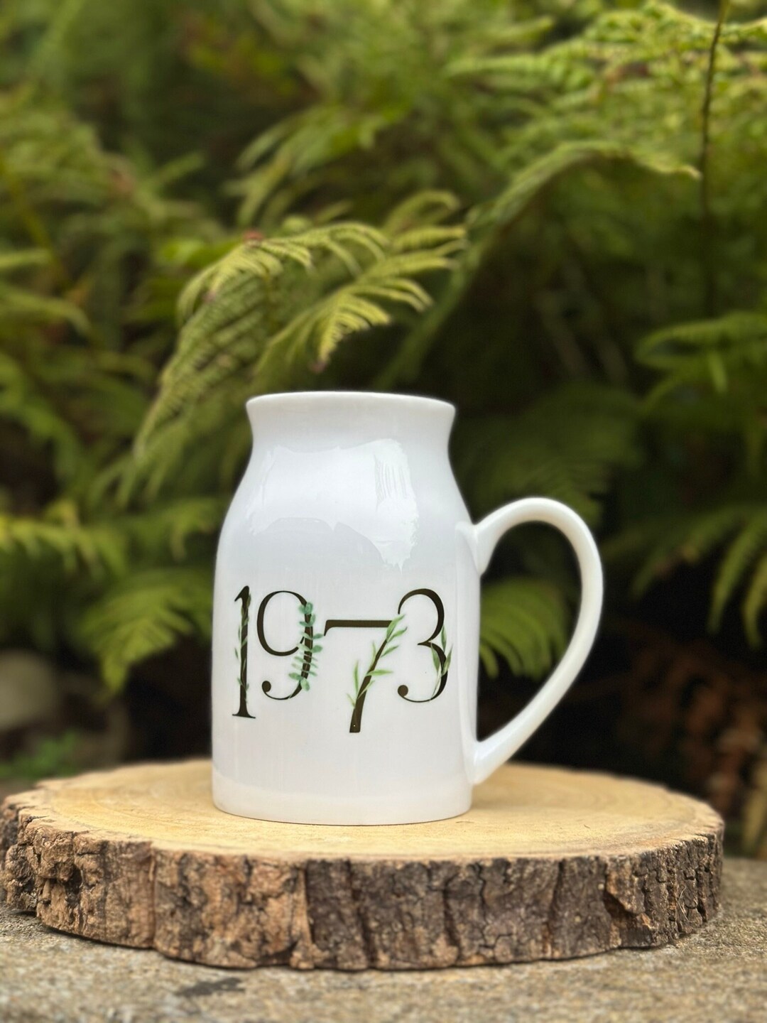 Personalised Ceramic Vase - Mini & Midi Jugs, Two Sizes, Birth Year ...